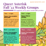 Community Programs - Queer Asterisk